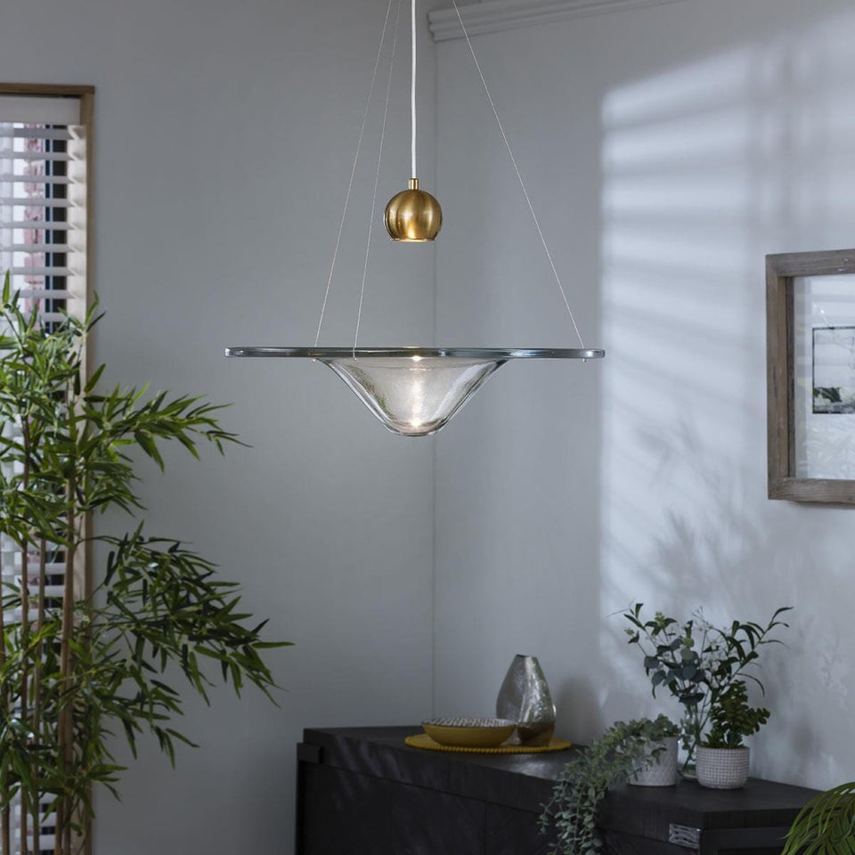 Large Contemporary Drop Glass Chandelier Ceiling Light - Staircase Lig ...