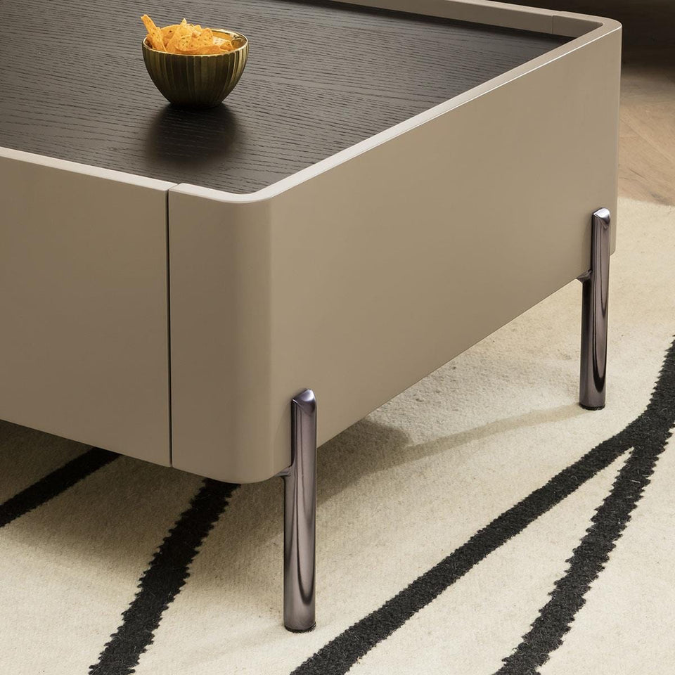Newton Coffee Table Matte Taupe 120x64cm – Quatropi